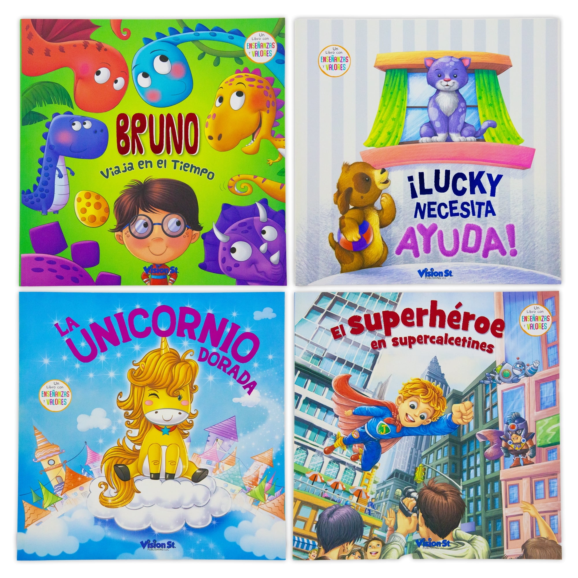 Spanish Story Books, 4 Titles, Paperback, Fun Early Learning Story Book ...