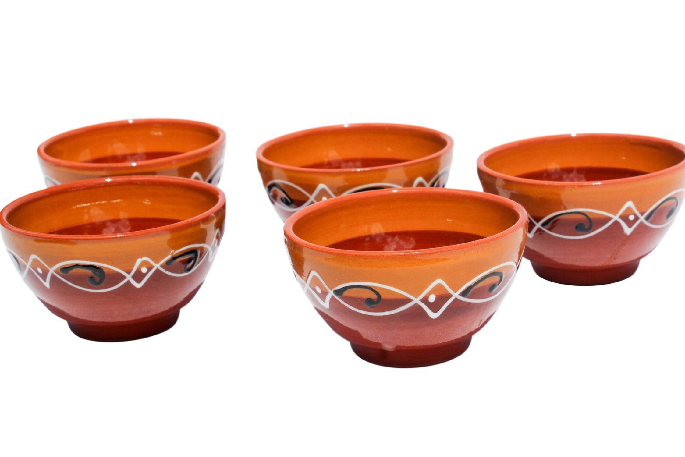Spanish Sunset Salsa Bowl Set of 5 - Hand Painted From Spain - Walmart.com