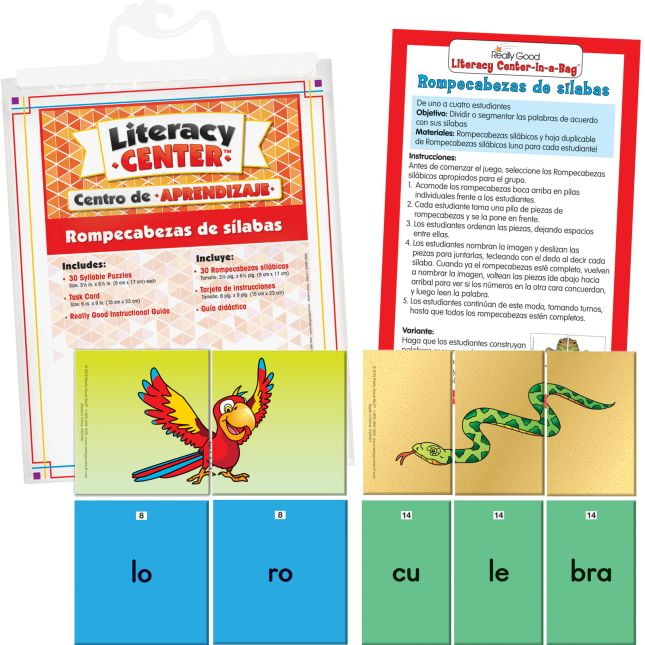 Spanish Syllable Puzzles - Walmart.com