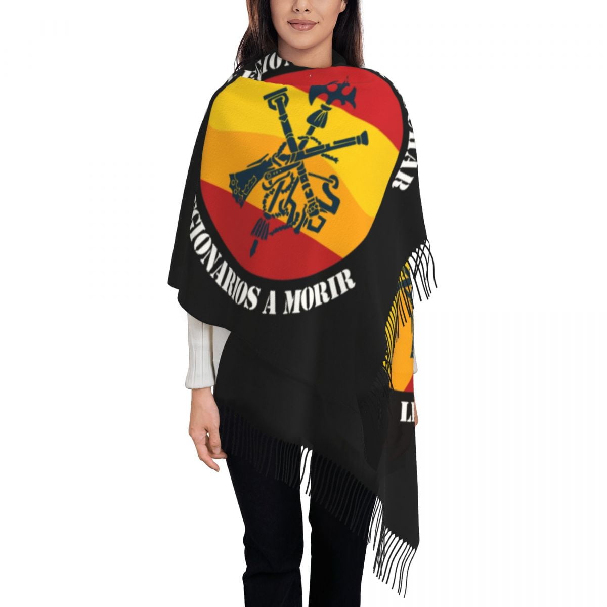 Spanish Tassel Scarf Women Soft Legi N Espa Ola El Novio De La Muerte ...