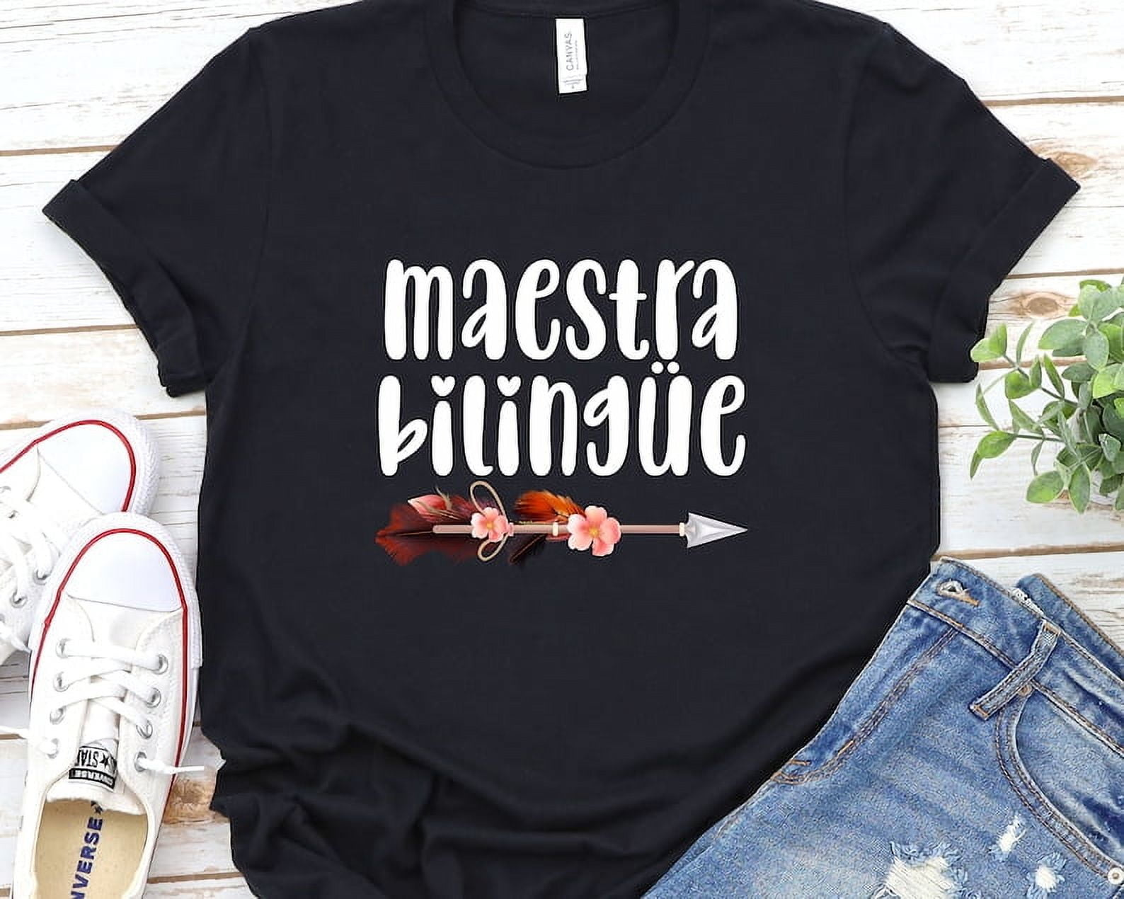 Spanish Teacher Shirt Maestra Bilingüe Shirt Maestra Shirt Spanish Teacher Gift Spanish Teacher ...