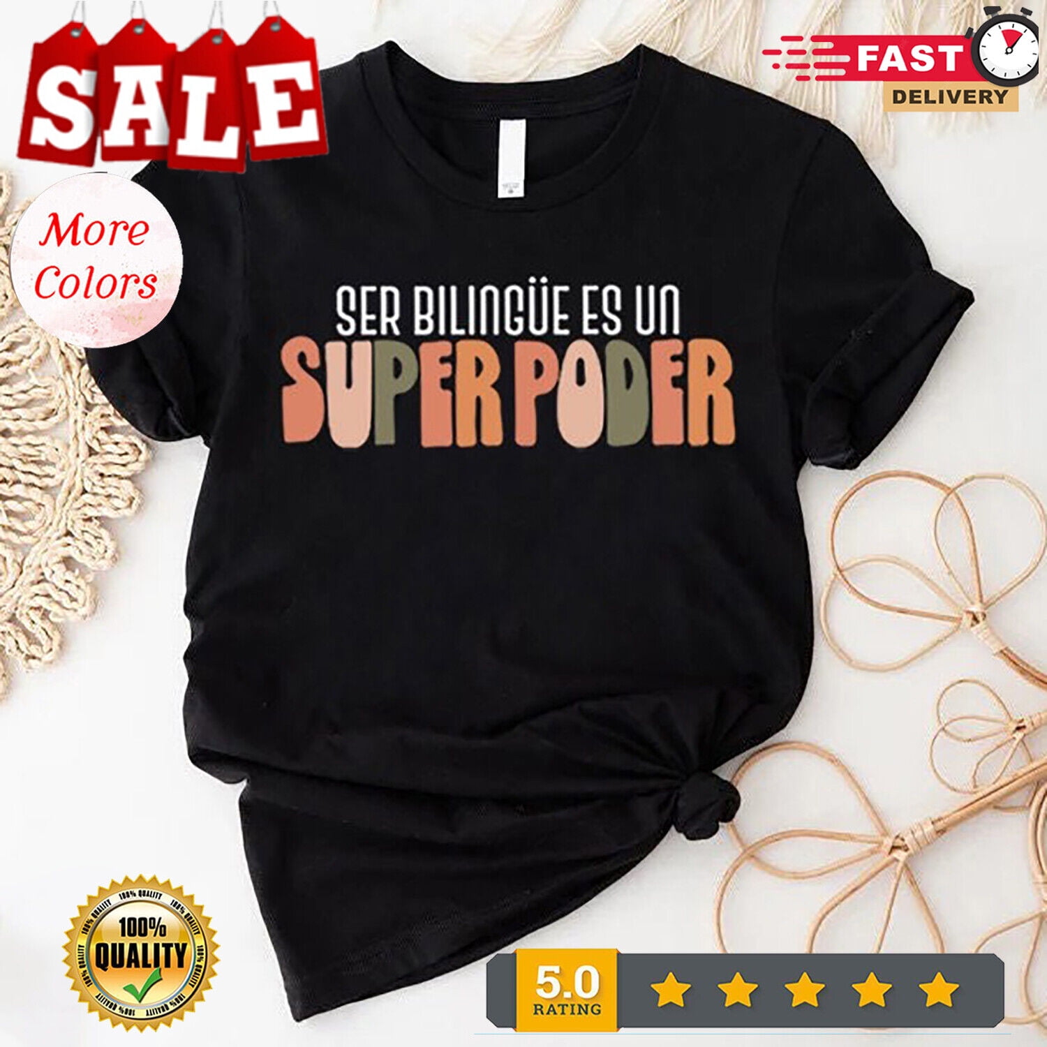 Spanish Teacher Shirt, Ser Bilingue Es Un Superpoder,Maestra Shirt ...
