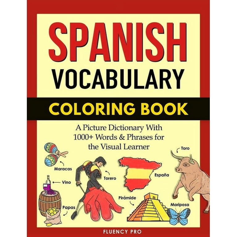 spanish word coloring pages