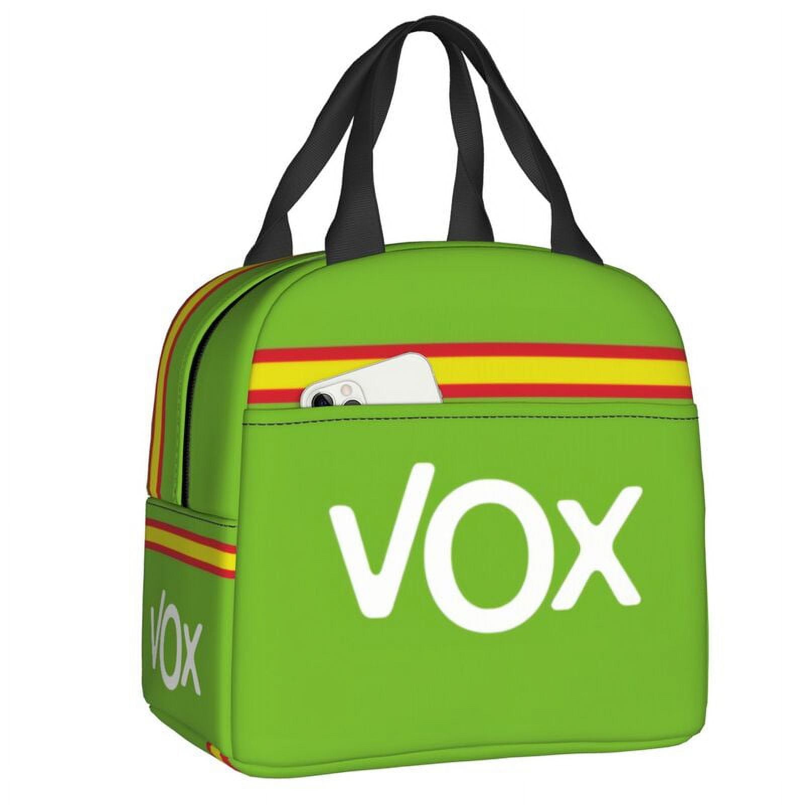 Spanish Vox Flag Insulated Lunch Bag for Work Spain Cooler Thermal ...