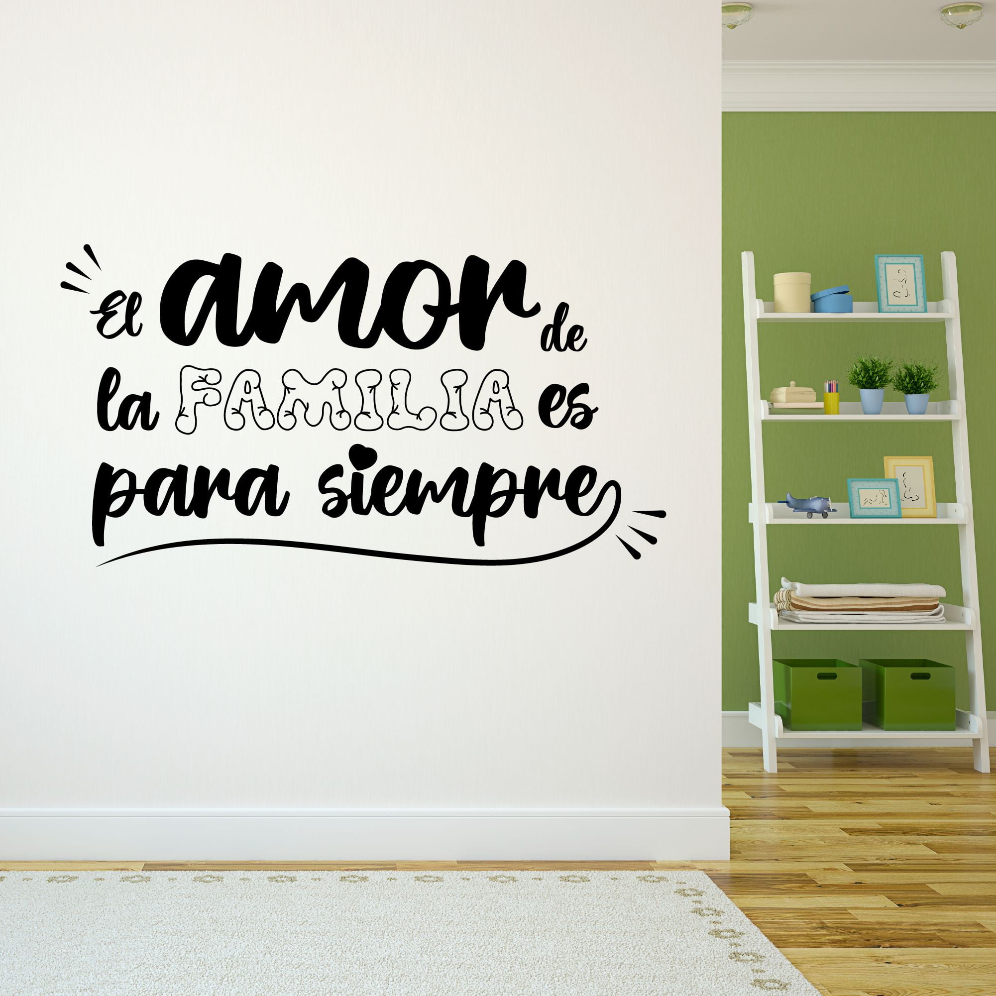 Spanish Wall Decals for Children Bedroom - El Amor de la Familia es ...