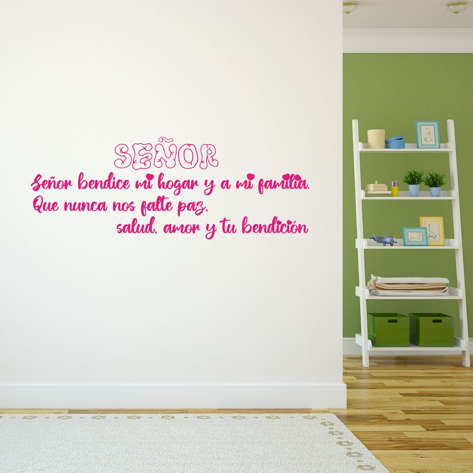 Spanish Wall Decals for Family Hallway - SEÑOR, Bendice A Mi Hogar Y A ...
