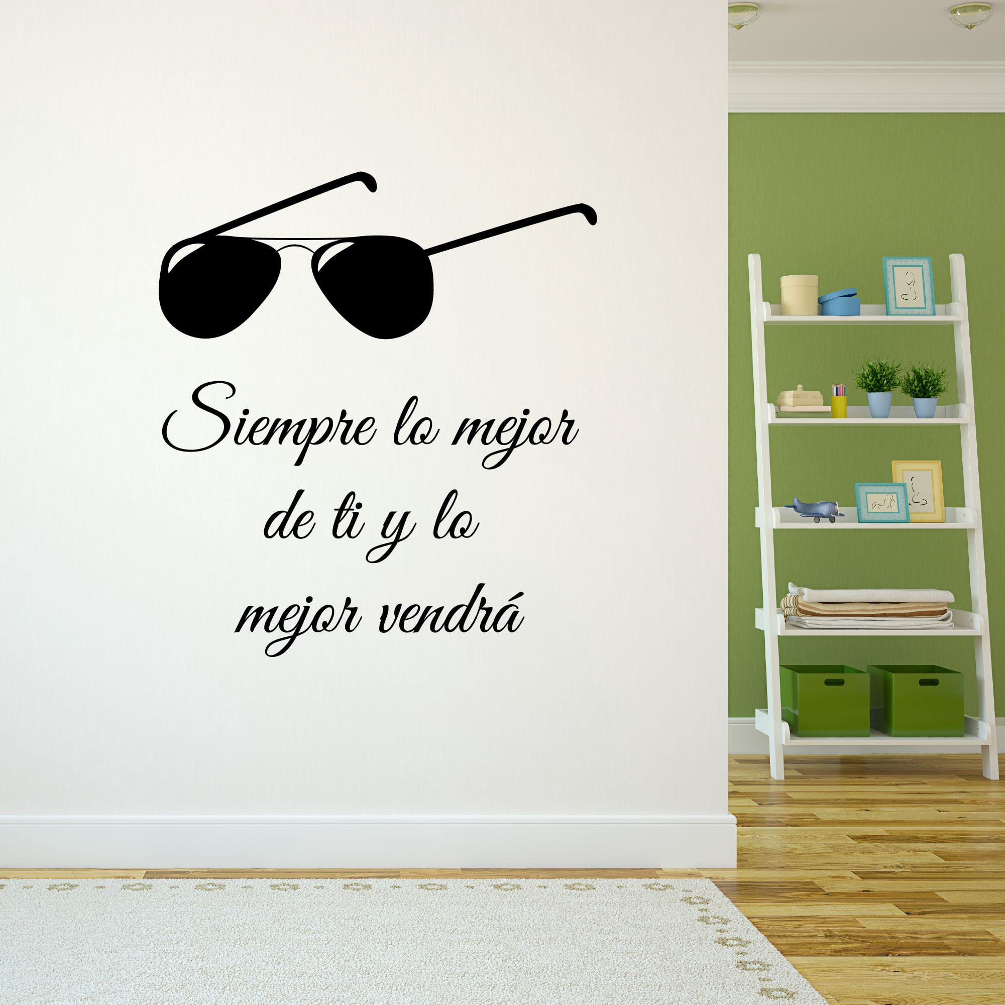 Spanish Wall Decals for Girls Bedroom - Siempre da lo mejor de ti, y lo ...