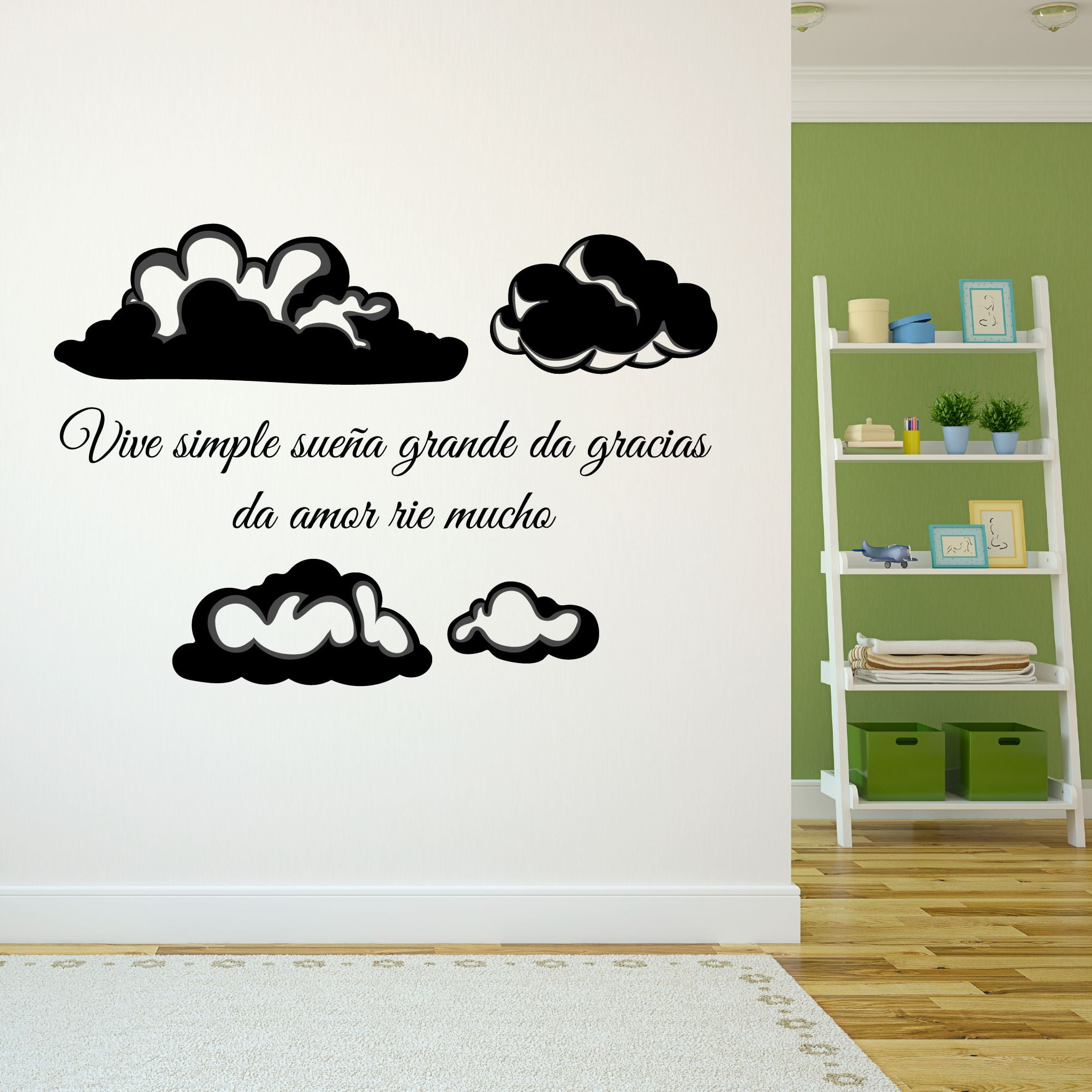 Spanish Wall Decals for Students Classroom - Vive simple sueña grande ...