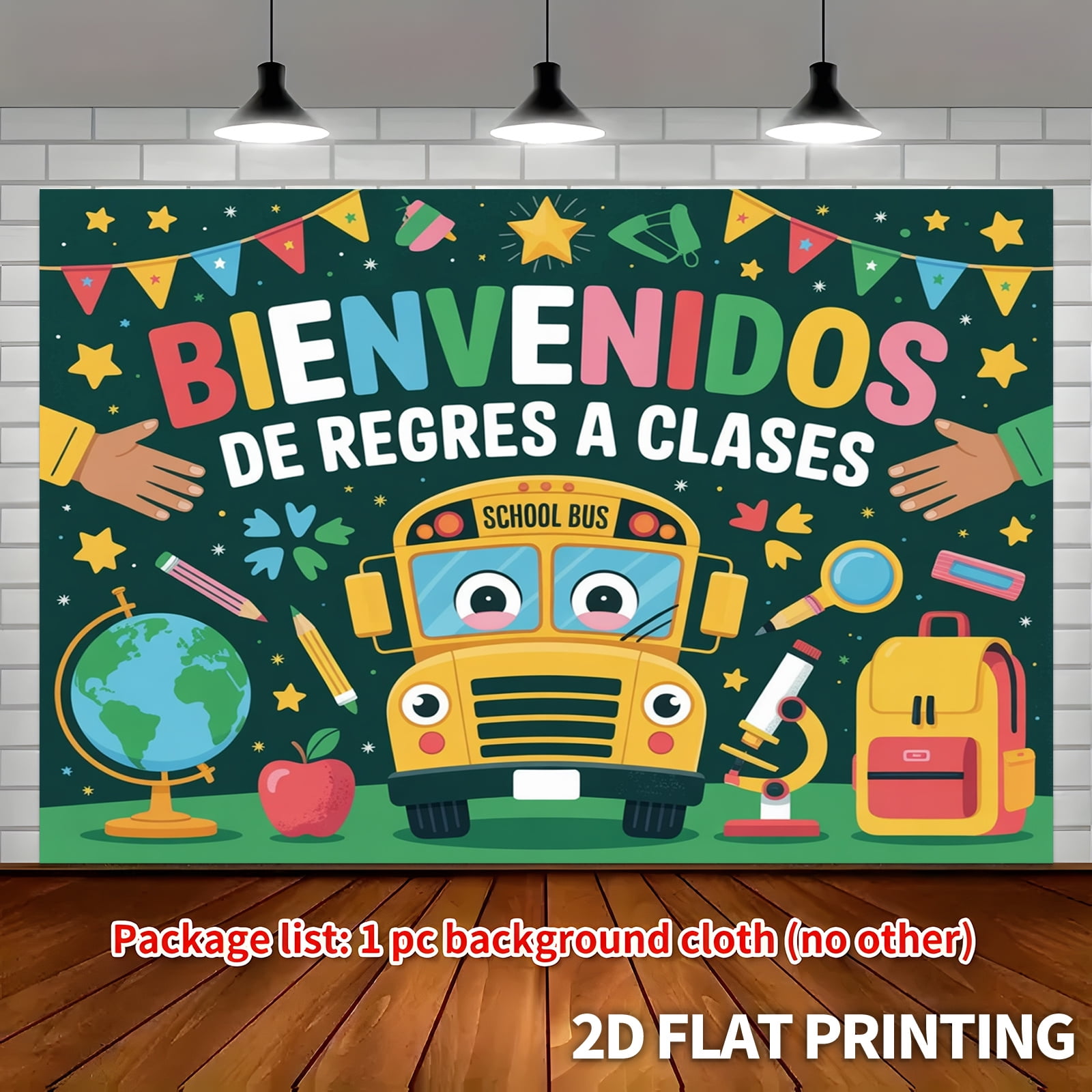 Spanish Welcome Back to School Backdrop Bienvenidos De Regreso A Clases ...