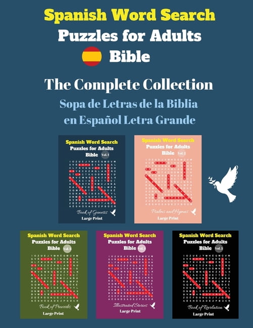 Spanish Word Search Puzzles For Adults: The Complete Collection Sopa de ...
