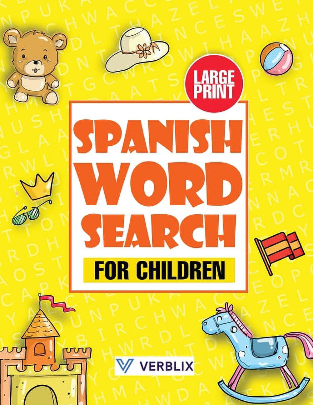 Spanish Word Search for Children: Large Print Spanish Activity Book ...