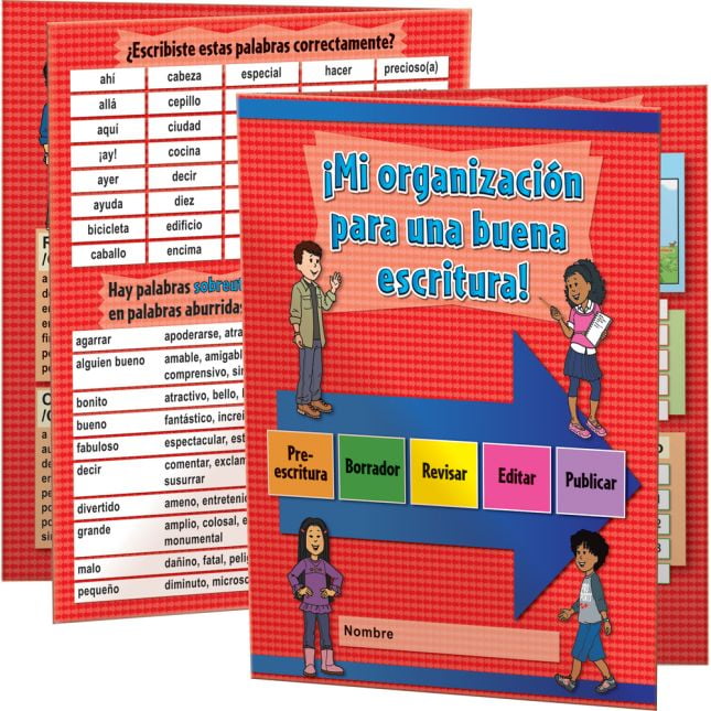 Spanish Writing Process Folder (Mi organizacion para una buena ...