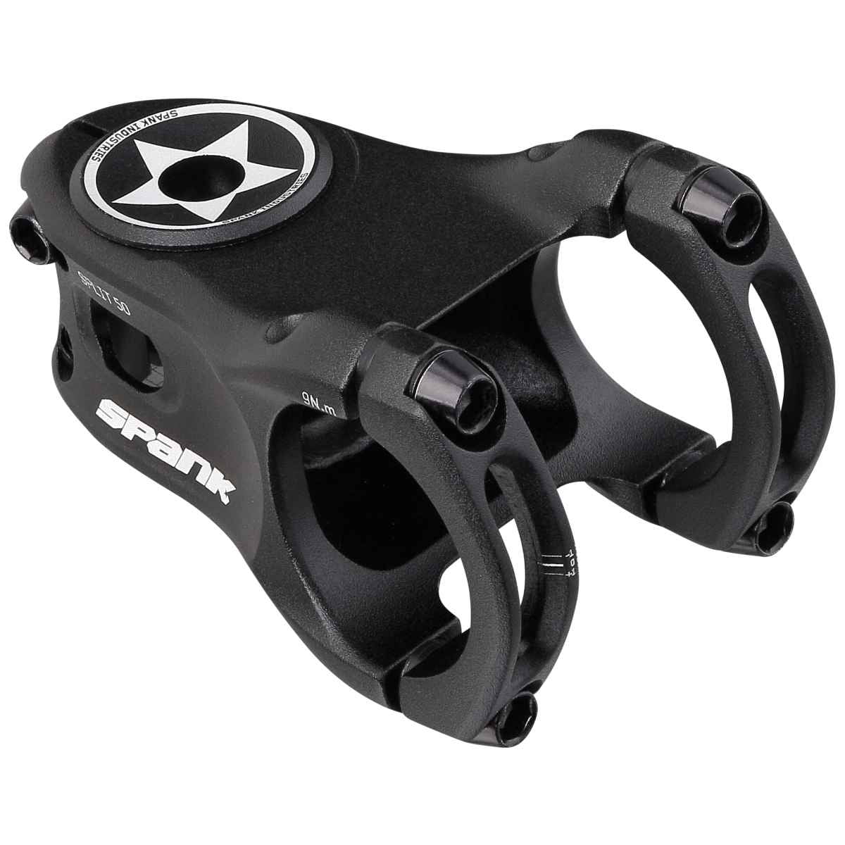 Spank Spike Split Stem (35.0MM) 0D x 50MM - Black - E06SL24A0200SPK ...