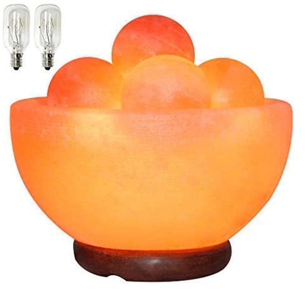Spantik Himalayan Fire Salt Lamp Bowl Shape with 6 Massage Balls ...