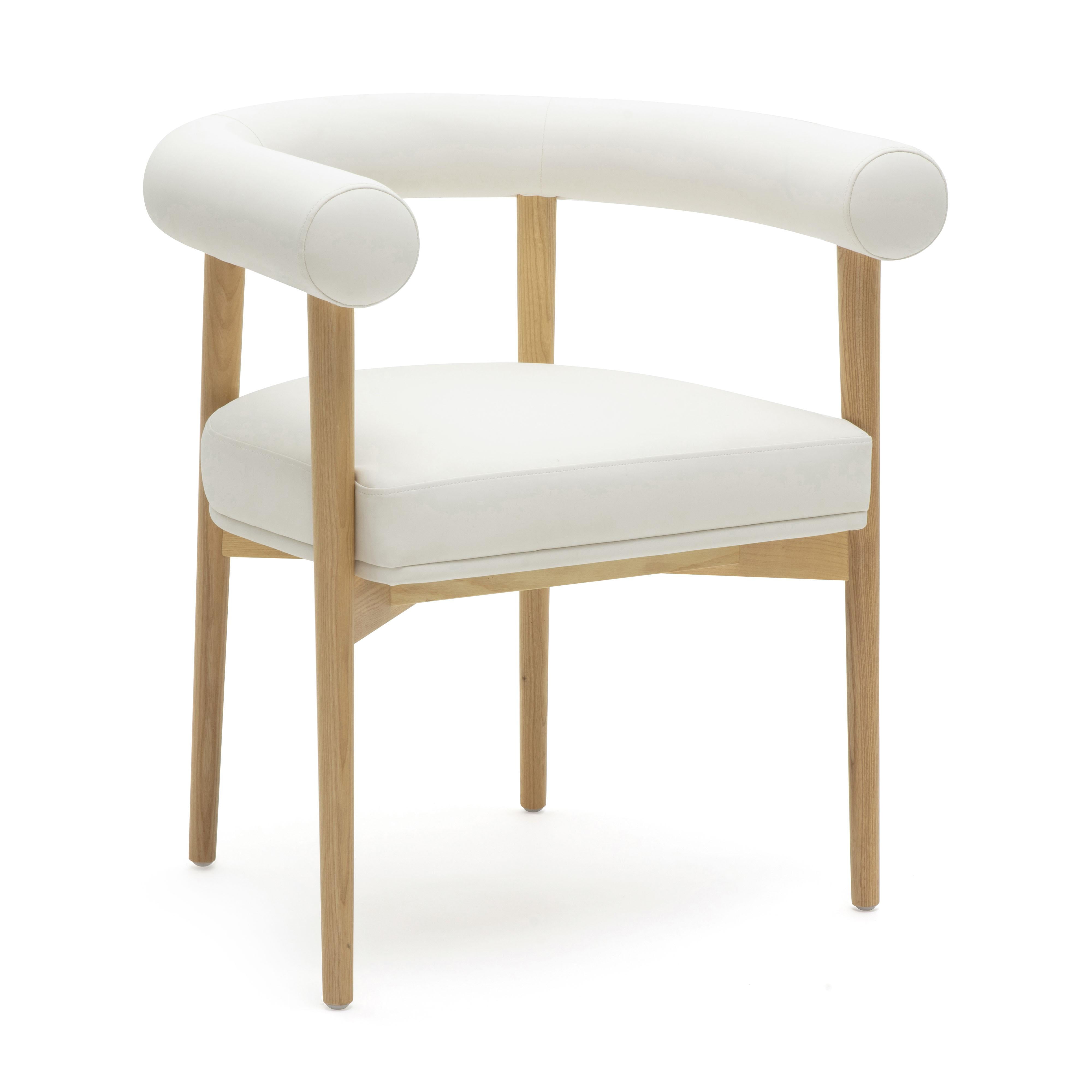 TOV Furniture Spara White Vegan Leather Dining Chair - Walmart.com
