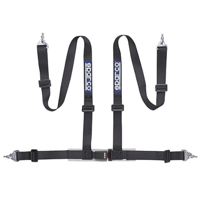 Sparco 2 in. 4 Point Black Snap-in Belt - Walmart.com