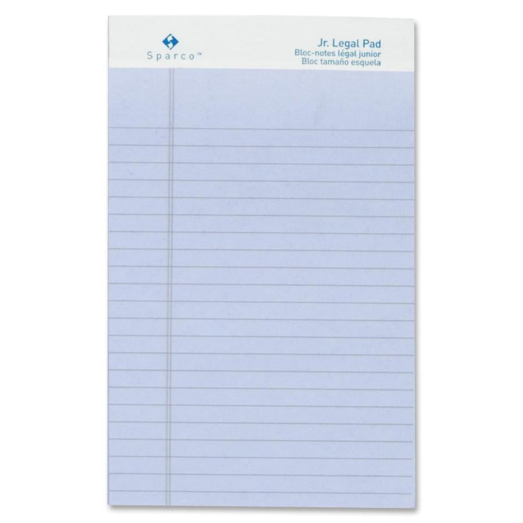 Sparco Colored Pads Jr.Legal Rule 50 Shts 5"x8" 12 Pd/DZ Orchid 01072 ...