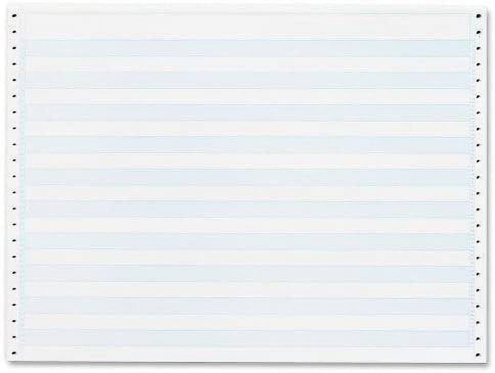 Sparco Computer Paper, 1/2-Inch Blue Bar, 20 lbs, 14-7/8 x 11 Inches ...