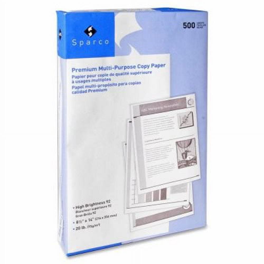 Sparco Copy Paper, 20 Lb, 8-1/2"x14", 500 SH/RM, 10 RM/CT - Walmart.com