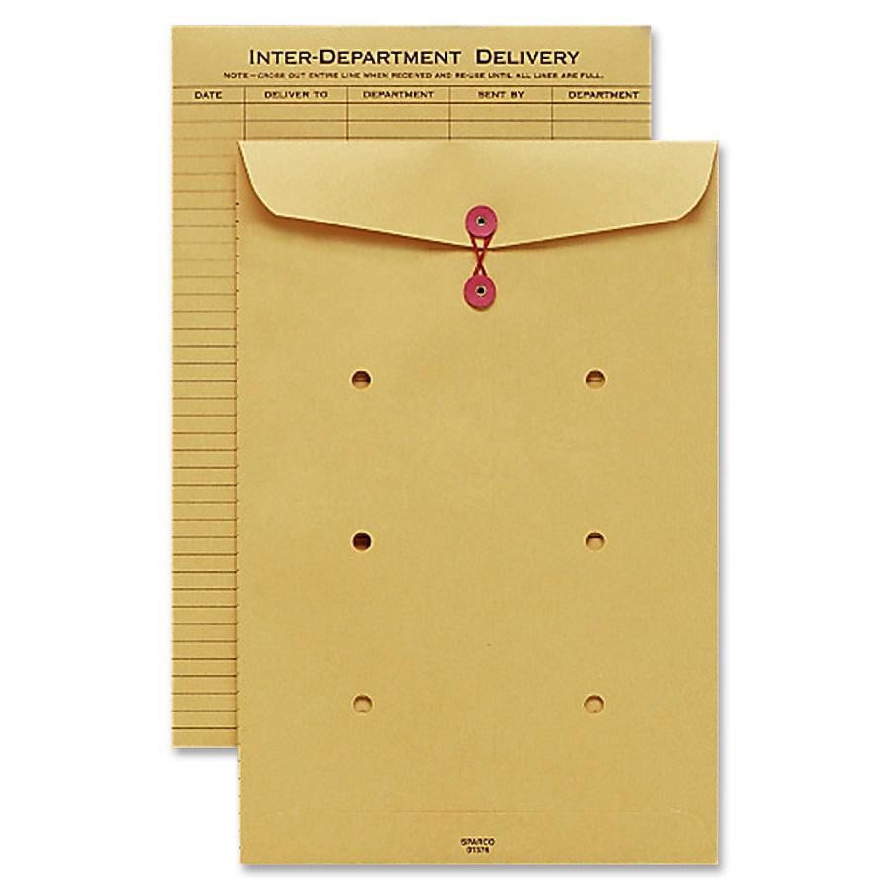 Sparco Inter-Department Envelope String Closure 10"x15" Kraft 01376 ...