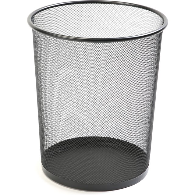 Sparco Mesh Round Waste Bin - Round - 14.3" Height X 12" Width - Steel ...
