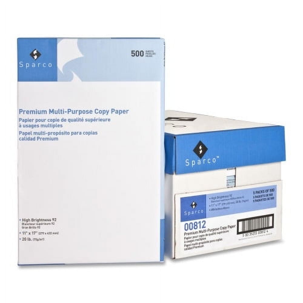 Sparco Multipurpose Copy Paper Ledger/Tabloid - 11" x 17" - 20 lb Basis ...