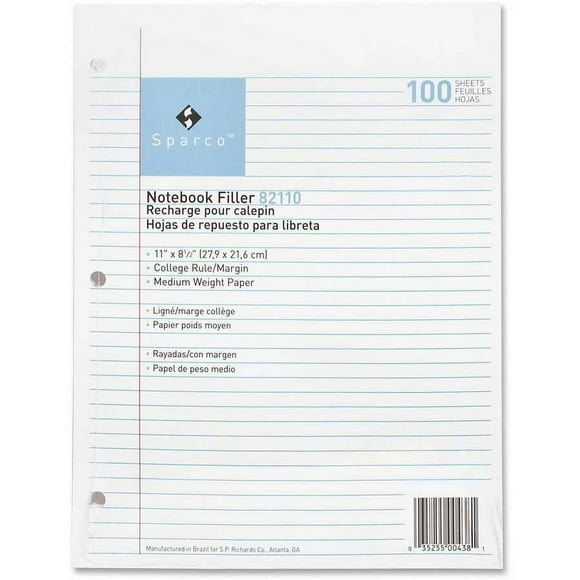 Filler Paper Notebook Paper in Paper - Walmart.com