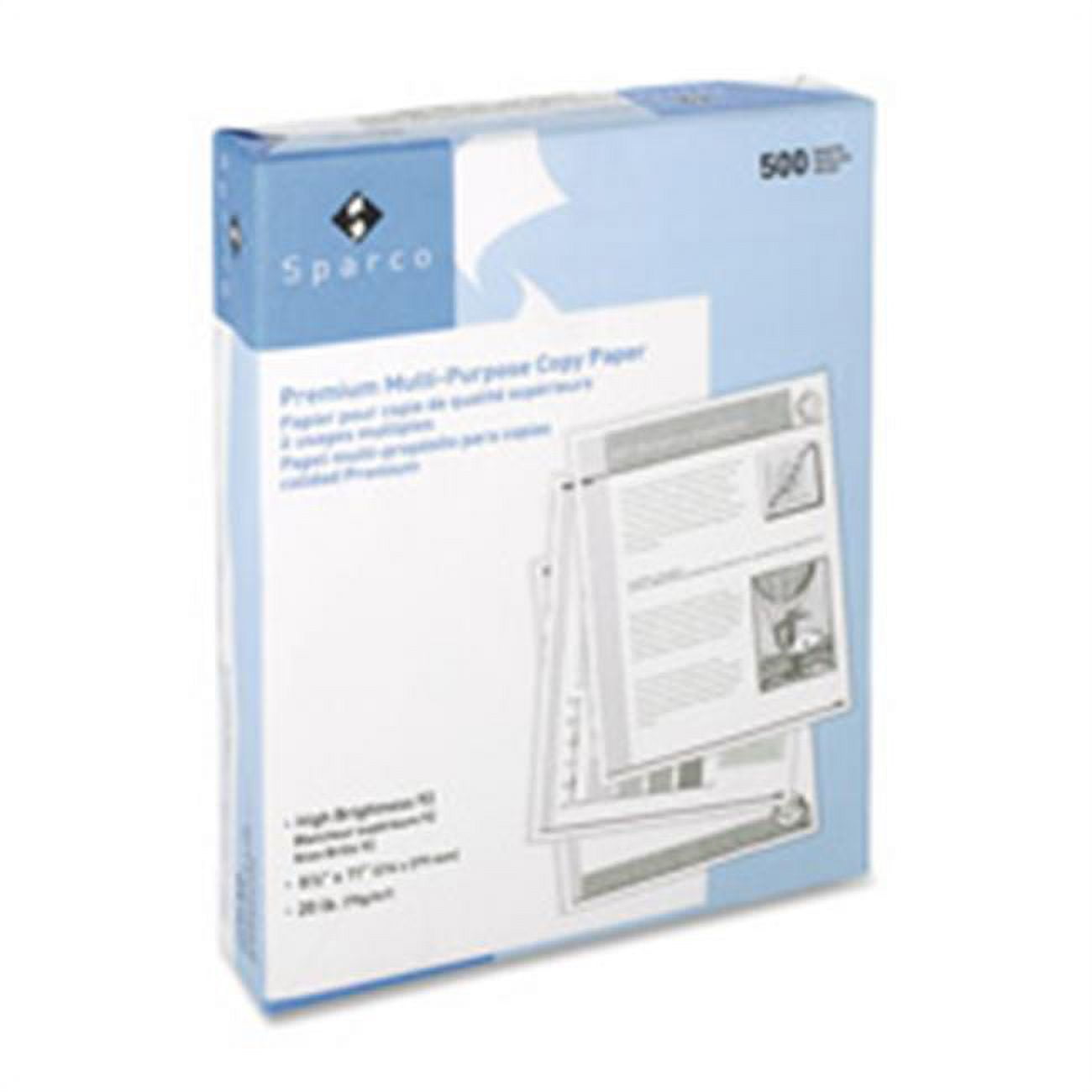 Sparco Products Copy Paper- 92 GE-112 ISO- 20 Lb- 8-.50in.x14in.- 500SH ...