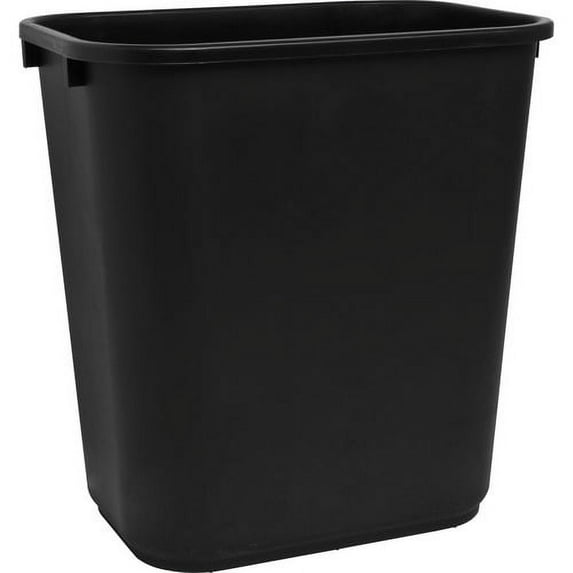 Sparco Rectangular Wastebasket 7 Gal Polyethylene, Black - Walmart.com