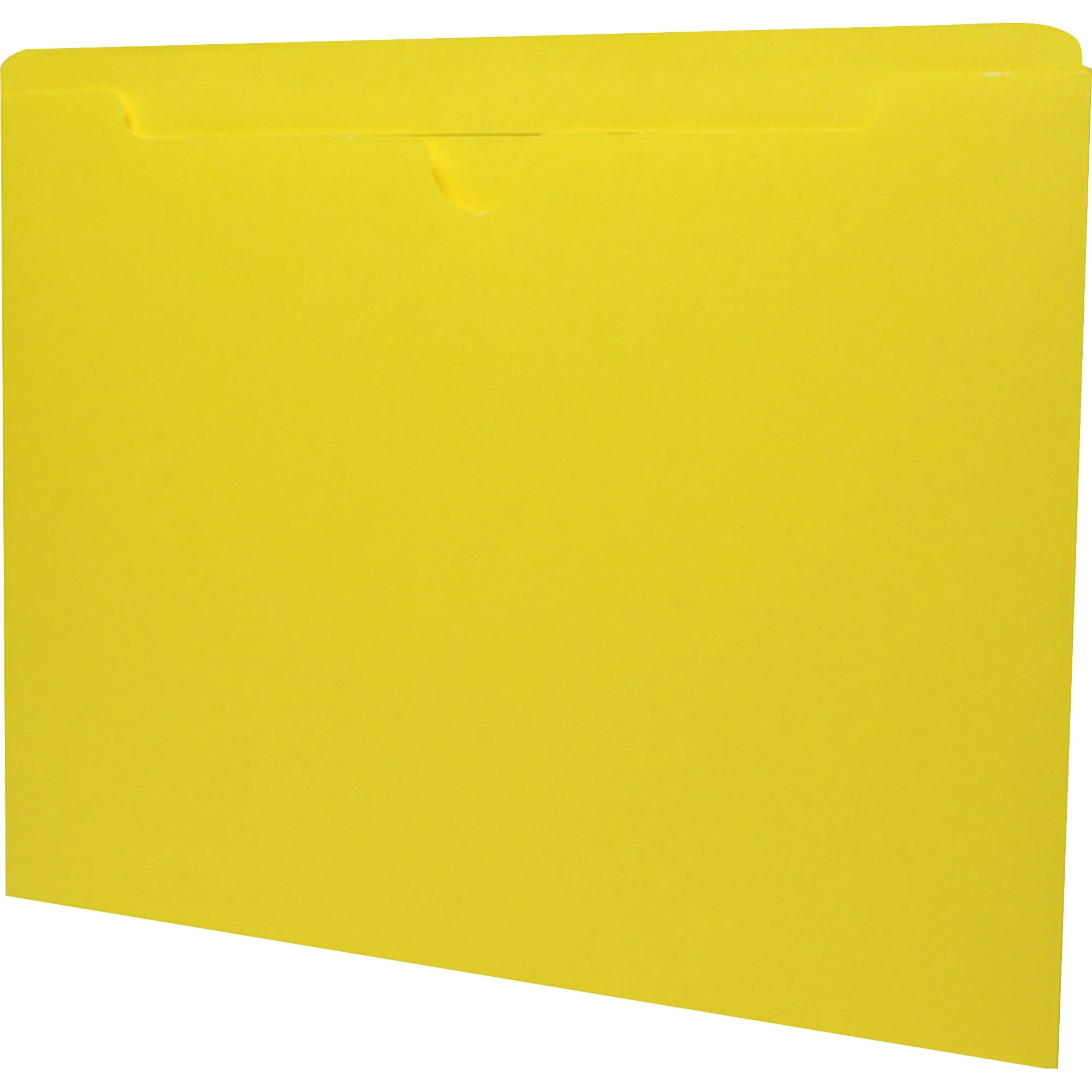 Sparco Reinforced Tab Colored File Jackets, Yellow, 100 / Box (Quantity ...
