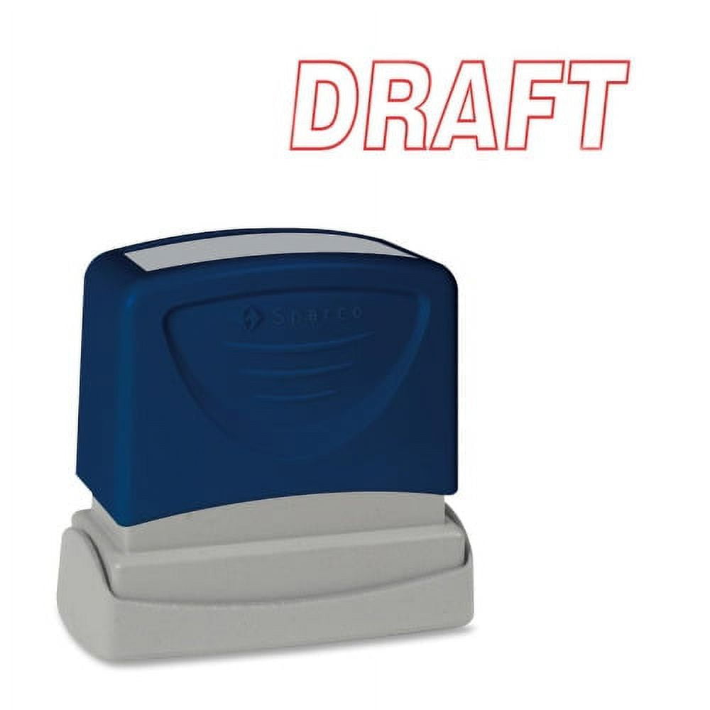 Sparco, SPR60017, DRAFT Red Title Stamp, 1 Each - Walmart.com