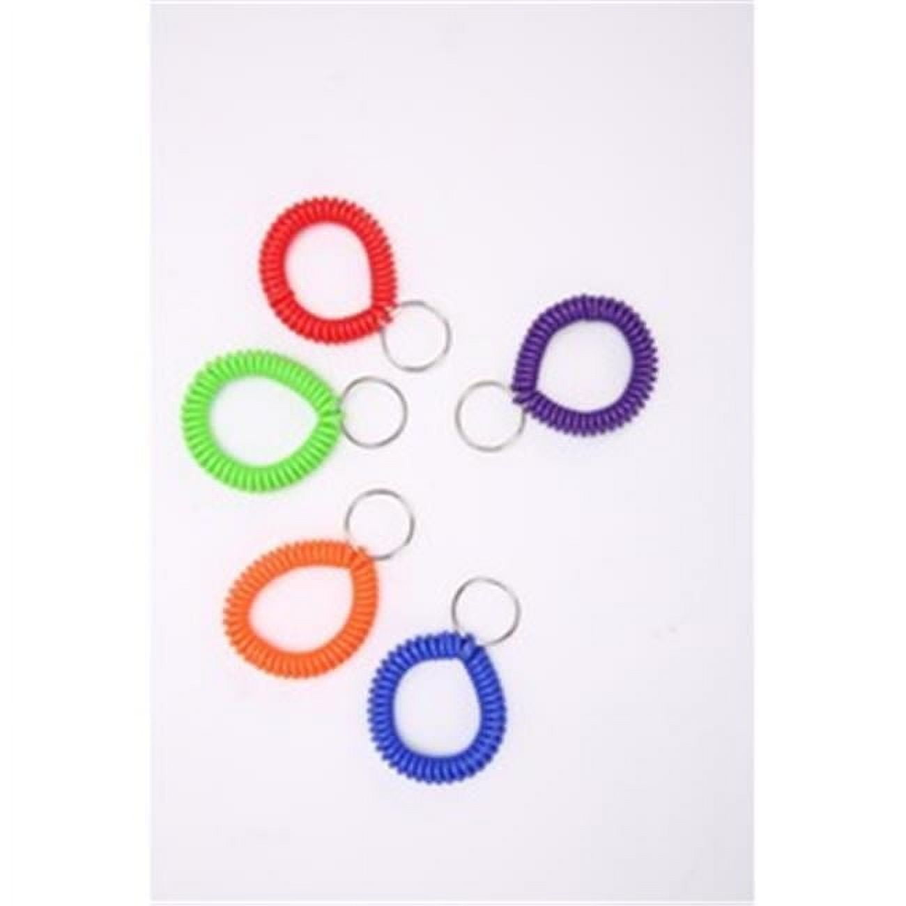 Sparco Split Ring Wrist Coil Key Holder - Pack of 10 - Black - One Size ...