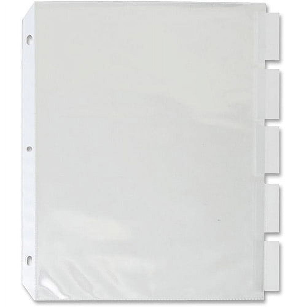 Sparco Top-Loading Sheet Protectors with Index Tabs - Walmart.com