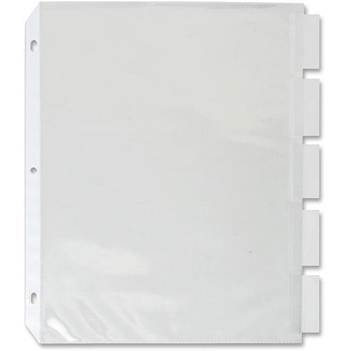 Sparco Top-Loading Sheet Protectors with Index Tabs - Walmart.com