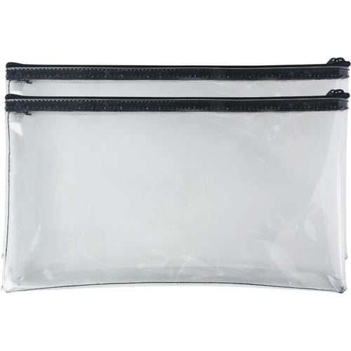 Sparco Wallet Bag - 6" Width x 11" Length - Clear - 2/Pack - Currency ...
