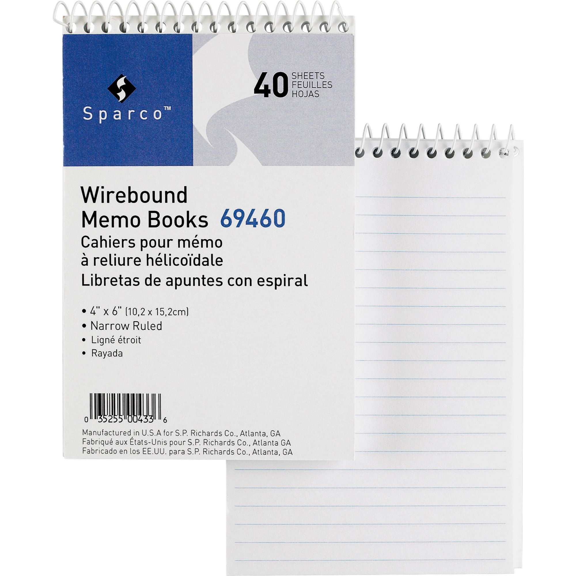 Sparco Wirebound Memo Books, 1 Dozen (Quantity) - Walmart.com