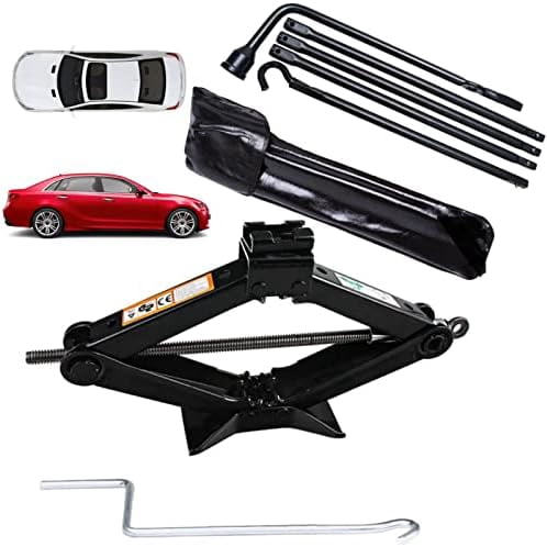 Spare Tire Bag Trim Removal Tool Kit with 2 Ton Scissor Jack (105-385mm ...