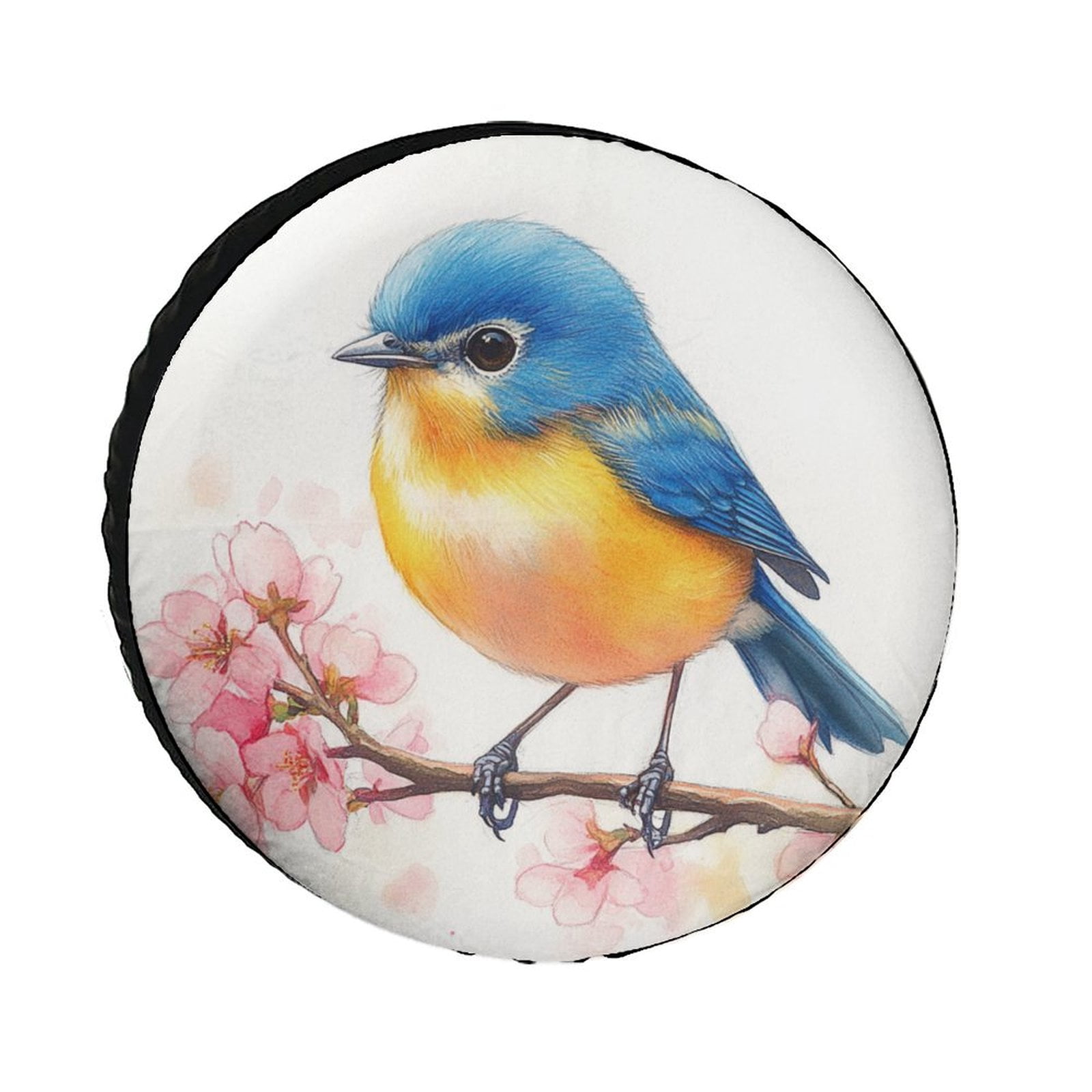 Spare Tire Cover 13inch Spring Bird with Cherry Blossoms Waterproof Sun ...