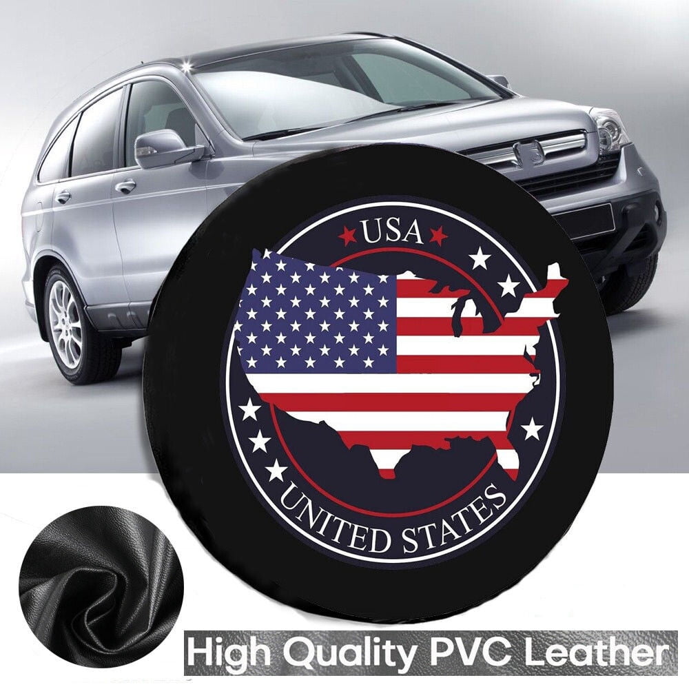 Spare Tire Cover 16 Inch American Map Dustproof Fit For Suzuki, Ford ...