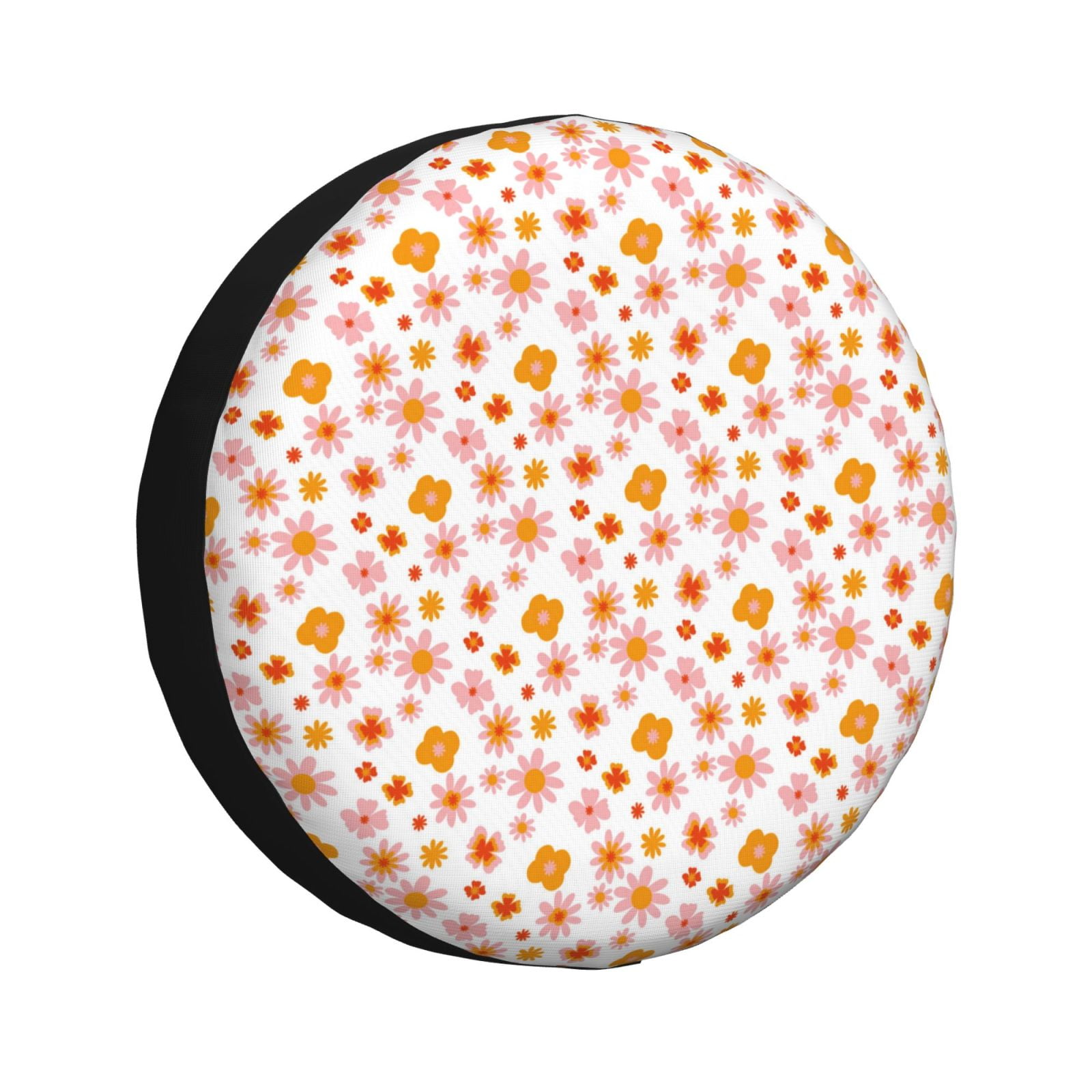 Spare Tire Cover, 70s Retro Flowers Wheel Cover Tire Covers for ...