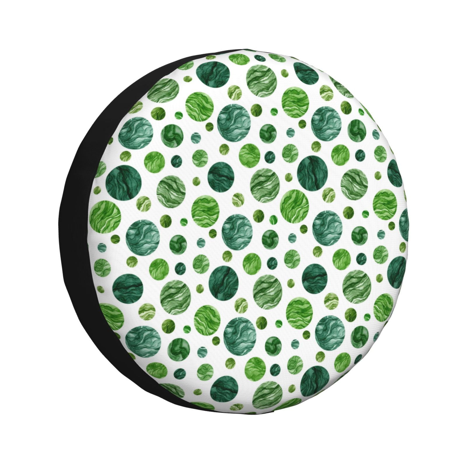 Spare Tire Cover, Abstract green Polka Dots Wheel Cover Tire Covers for ...