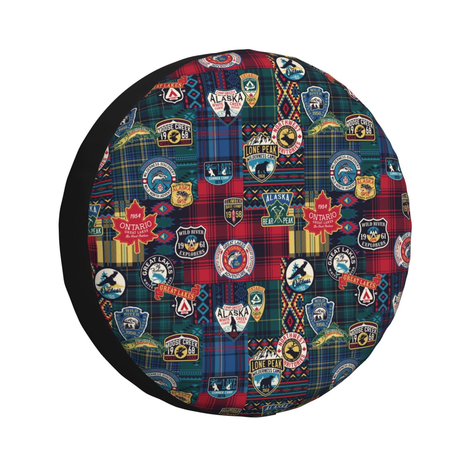 Spare Tire Cover, Adventure Camping Badge Wheel Cover Tire Covers for ...