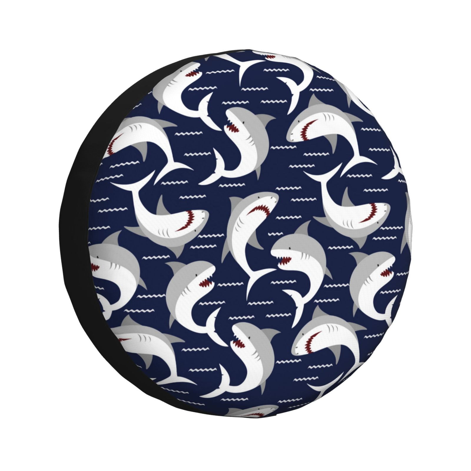 Spare Tire Cover Angry Shark Waterproof Trailer Tire Covers 14''-17 ...