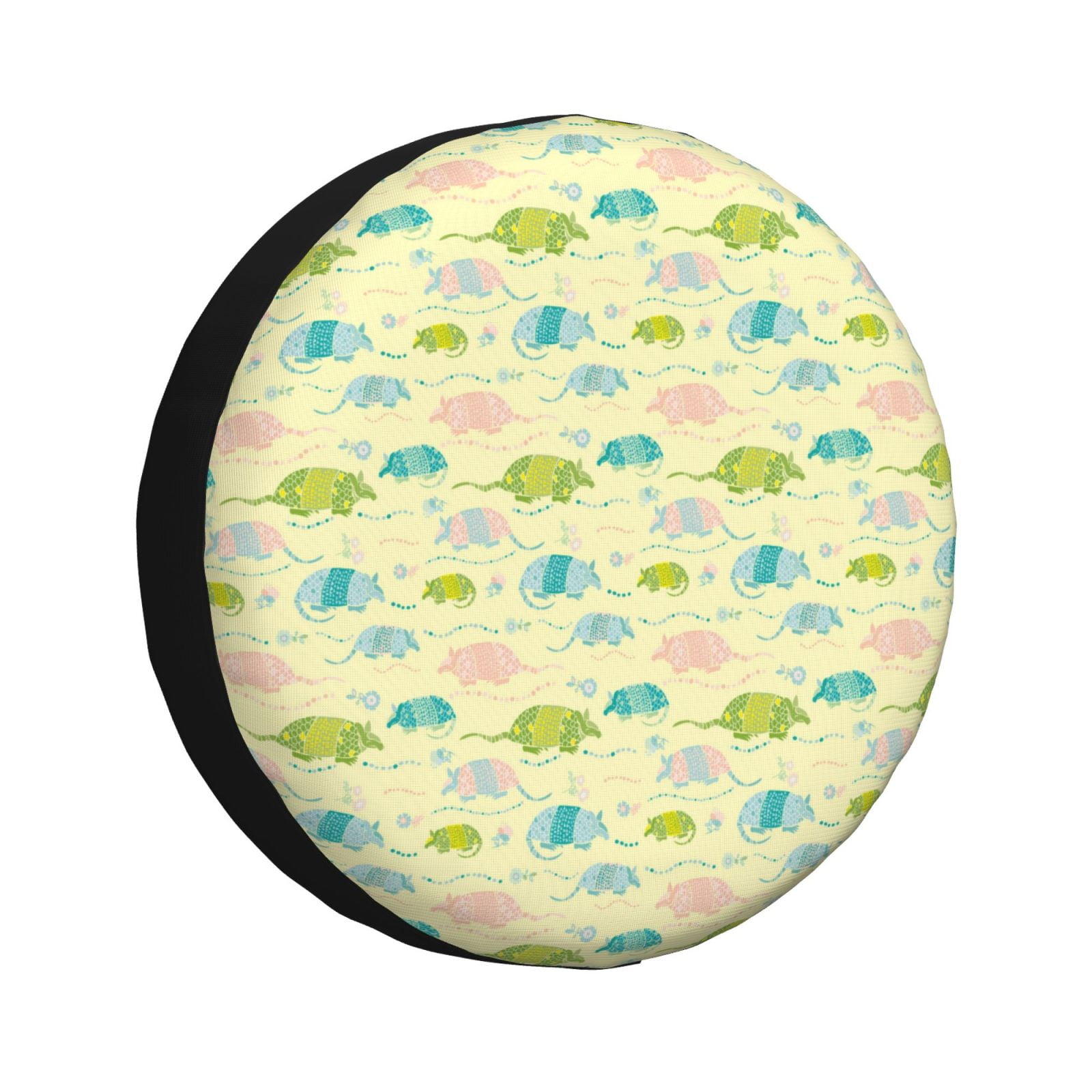 Spare Tire Cover, Armadillo Floral Wheel Cover Tire Covers for Trailers ...