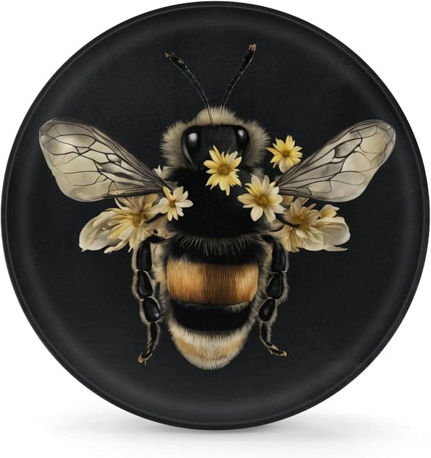 Spare Tire Cover Bee Floral Wheel Covers Protectors Waterproof Dust ...