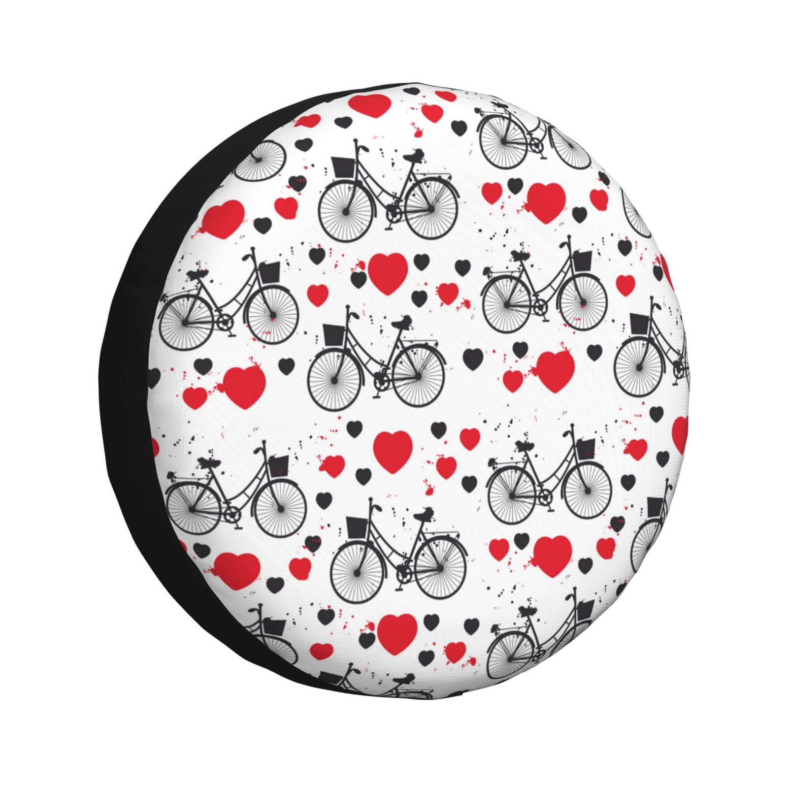 Spare Tire Cover, Bike Heart Pattern Wheel Cover Tire Covers For ...