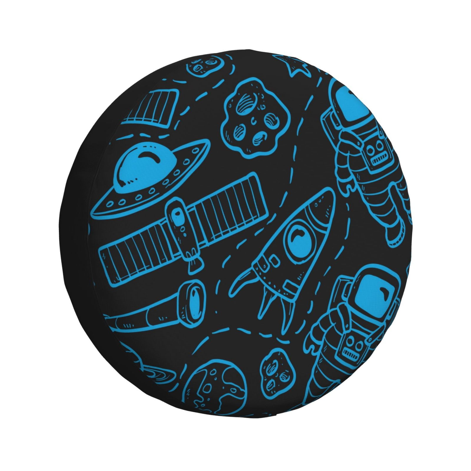 Spare Tire Cover - Blue Astronaut Space Doodles Waterproof Sun ...