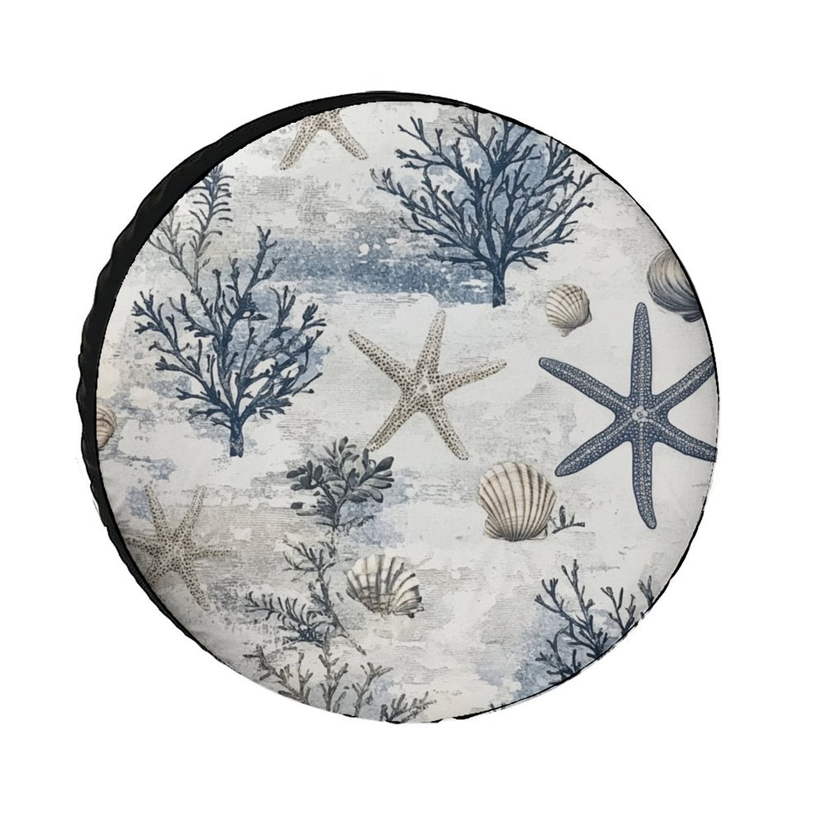 Spare Tire Cover Blue Ocean Beach Seashell Starfish Themed Weatherproof ...