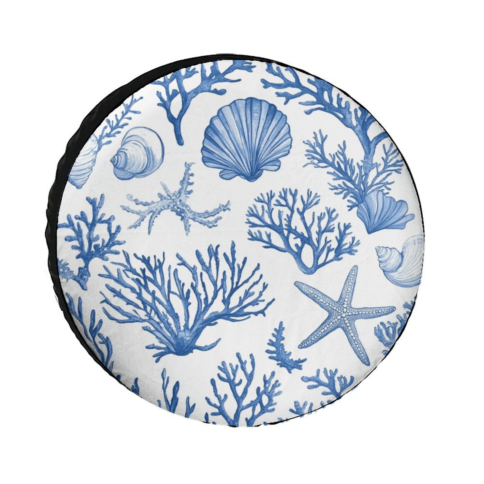 Spare Tire Cover Blue Ocean Beach Seashell Starfish Themed Wheel ...