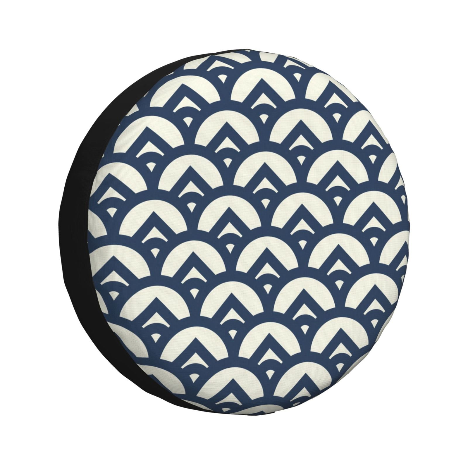 Spare Tire Cover, Blue Wave Pattern A Wheel Cover Tire Covers for ...